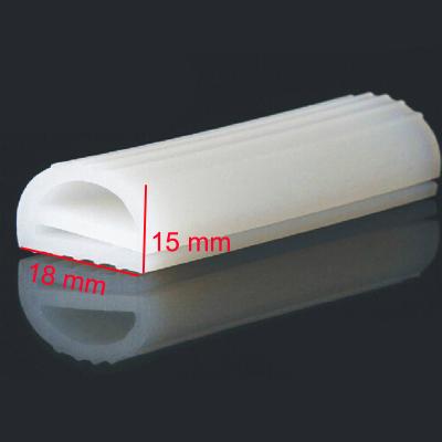 China Platinum Cured Silicone Seal Strip , Rubber Seal Extrusion Profiles Low Smoke for sale