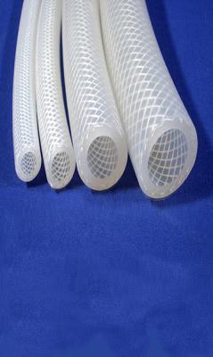 Cina Resistenza di invecchiamento della tubatura del silicone intrecciata poliestere per i materiali dell'attrezzatura dell'alimento in vendita