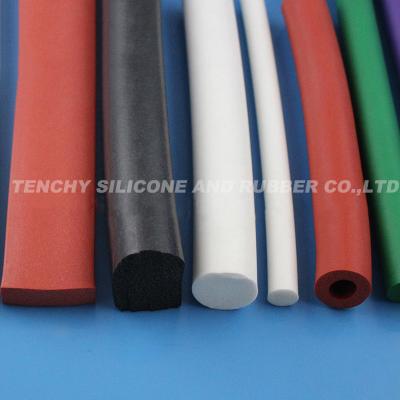China Colorful Insulation Pure Silicone Foam Strip 40 Shore A for sale