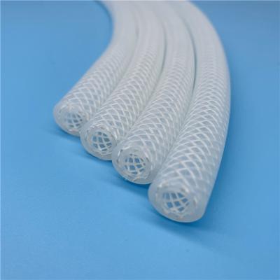 Cina Tubo flessibile di rinforzo flessibile del silicone intrecciato poliestere trasparente in vendita