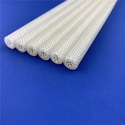 China Medical Machine Food Contact Silicone Braided Hose ID 2mm for sale