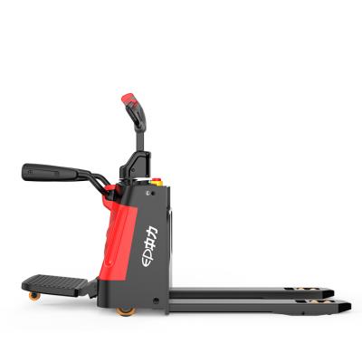 Cina Pedale idraulico 15000 Lb transpallet elettrico a doppio operatore per impilare merci pallettizzate in vendita