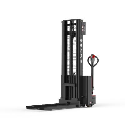 China Vertical Lifting Fork Over Walkie Stacker Enforcer 24V80AH 1.5ton for sale