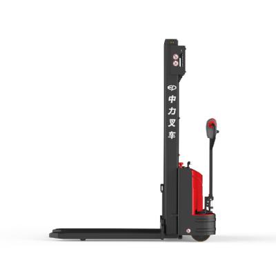 China Vertical Lifting Fork Over Walkie Stacker Enforcer 24V80AH 1.5ton for sale