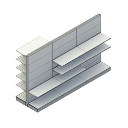 Китай Стеллажная система гондольного типа 30x80 мм, стойки, регулируемая торговая стойка продается