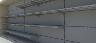 China Display Shelving – Metal and Wood Gondola Shelves with Lighting, Supermarket Retail Fixture for Modern and Elegant Store Design for sale