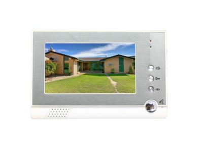 China Plastic wired video 7 inch Color LCD Screen Hands free Indoor Monitor for video door phone intercom system for sale