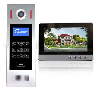 China For Building Touch Screen Sip Wires Video Door Phone Digital 4+2 wire video intercom system home security for sale