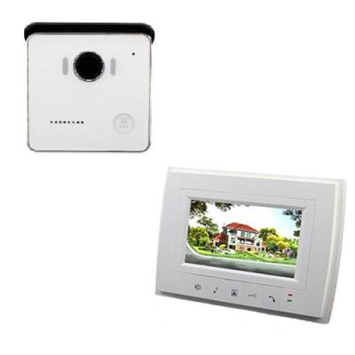 China 4 Wire video intercom system unlock talk hands free 7 inch video door entry system villa video door phone for sale
