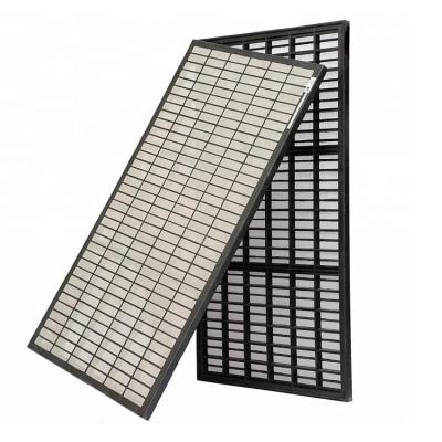 China API RP 13C Drilling Mud Solid Control Stainless Steel Composite Frame Flat Wave Type Shale Shaker Screen for sale