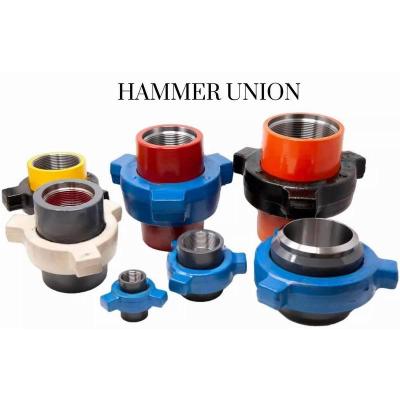 China API Fig100, Fig200, Fig206, Fig402, Fig602, Fig1002 NPT Threaded Butt Weld FMC Weco Type Hammer Unions for sale