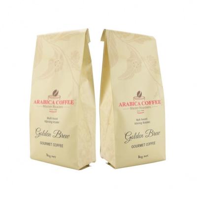China Custom Printed Aluminum Foil Coffee Resealable Ziplock Bags With Tin Tie for sale