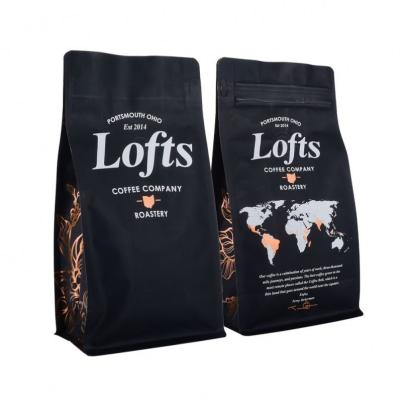 China Brc Certificated Laminated Reusable Ziplock Bag , Colorful Coffee Bags With Valve for sale
