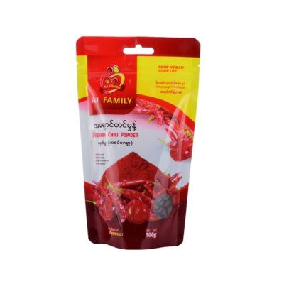 China Different Size Laminated Aluminum Foil Stand Up Mylar Bag With Window for sale