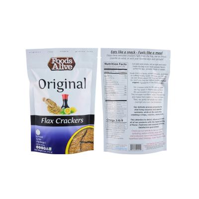 China Oem Stand Up Zipper Pouch Bags China Manufacturer Ziplock Laminated Foil Packaging Food Bag for sale