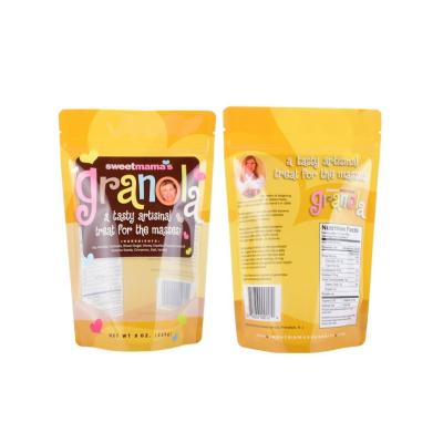 China Nuts Chicken Stand Up Waterproof Reusable Snack Bags , Aluminum Foil Lamination Rice Bag for sale