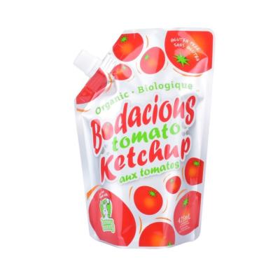 China Heat Seal Matte Black Milk Juice Packaging Spout Bag for sale