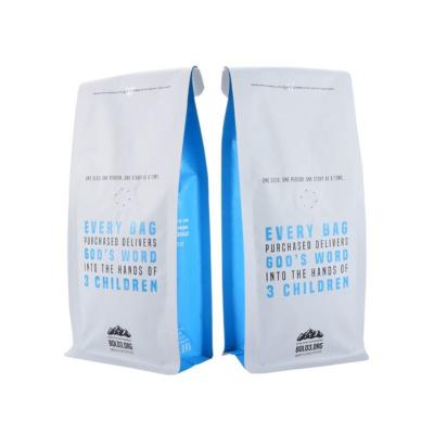 China China Supplier Ziplock Block Bottom Bag Coffee Packaging for sale