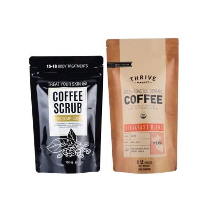 China Custom Printed Aluminum Foil Zip Stand Up Bag Pouch For Coffee for sale