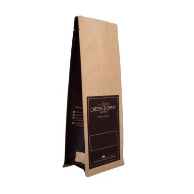 China 5lb Kraft Paper Coffee Food Ziplock Bags Manufacturer In China Customized Printing for sale