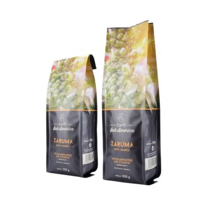 China Laminated Zip Lock Coffee Bean Bag With Valves Custom Own Brand High Quality for sale