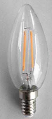 China luz interior llevada del nuevo elemento de la lámpara del modelo retro del eu de los galss de la vela del filamento 2w que dirige el objeto de valor asequible decorativo en venta