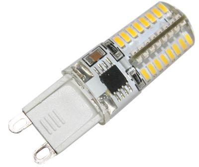 China el silicón dimmable llevado 64/3014 de 3W G9 110/220v salta 2 años de garantía 15000 horas de lámpara cristalina de la lámpara usada en venta