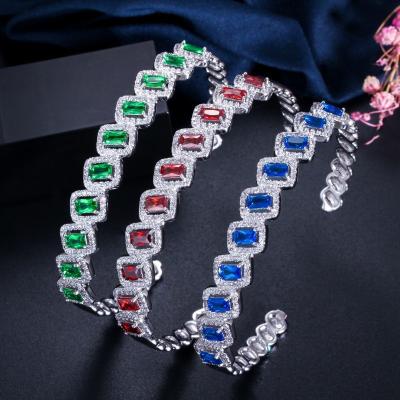 Китай Fashion Cubic Zirconia Bracelet Bangle Chain Bracelets For Women Gold Silver Color Hand Chain CZ Bracelet Jewelry продается
