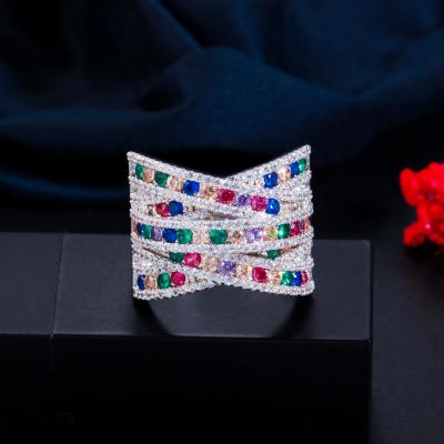 Китай Zirconia Classic CZ Zircon Ring Tennis High Quality Ring  CZ Gold Ring Wedding Bridal Jewelry продается