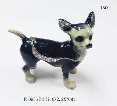 Custom metal dog shaped vintage jewelry box for promotional gift
