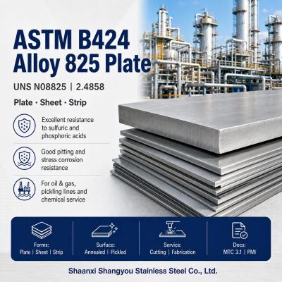 China ASTM B424 Alloy 825 Plate | UNS N08825 | Incoloy 825 for sale