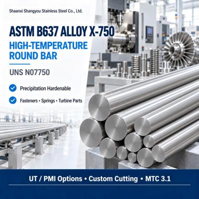 China ASTM B637 Alloy X-750 Round Bar, Heat-Treatment Defined | N07750 for sale