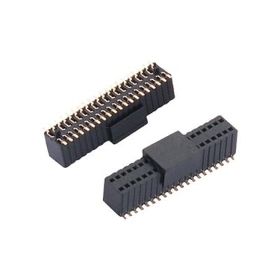 China Flash duplo personalizado do ouro do conector do encabeçamento de SMT da fileira de 2.54mm para a placa do PWB à venda