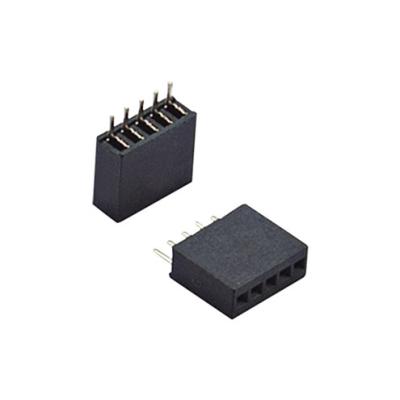 Cina Diritto per flash 2.54mm dell'oro di fila del connettore femminile dell'intestazione del PWB il doppio in vendita