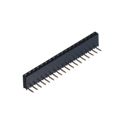 China Conector instantâneo do encabeçamento do ângulo direito do ouro dobro da fileira para PWB 2.54mm à venda