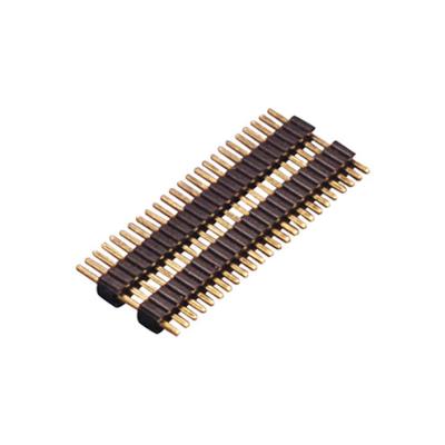 Cina L'oro diritto maschio fragile ha placcato Pin Header Connector nero 1-40p 2.54mm in vendita