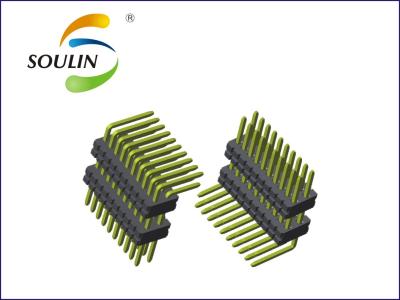 Cina Doppia personalizzazione di lunghezza del passo di grado 1.0mm di fila 2x20 Pin Header 90 in vendita
