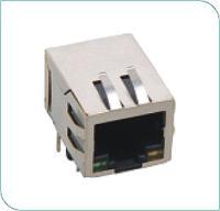 China Gold Plating RJ45 Jack Connector Female Socket 8P8C Ethernet 1000Base-T 1 Port for sale