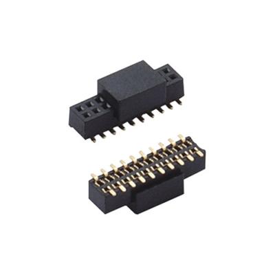 Cina fila doppia SMT H4.3 Utype di fila 2.0mm dell'intestazione femminile impermeabile doppia del passo con la colonna in vendita