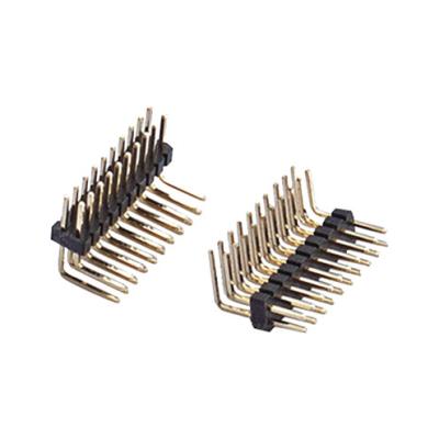 Cina Doppia personalizzazione di lunghezza del passo di grado 1.0mm di fila 2x20 Pin Header 90 in vendita