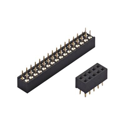 Cina fila doppia singolo SMT di plastica H2.8 Utype dell'intestazione femminile del passo di 2.0mm con la colonna in vendita