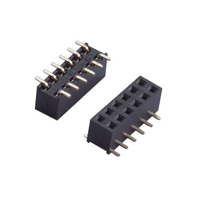 Cina fila doppia singolo SMT palstic nero H2.0 Ytype dell'intestazione femminile del passo di 2.0mm con la colonna in vendita