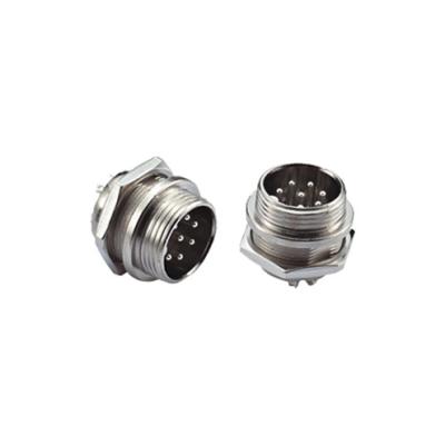 China De Luchtvaartstop 3 Pin Connector Black Waterproof Zinc-Legering Shell van T373J M12 Te koop