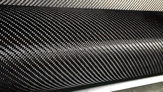 Carbon Fiber Twill Fabric close-up