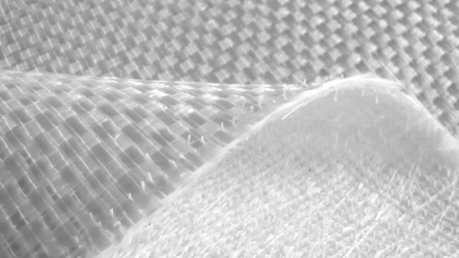 Reinforced Composite Mat showing layered fiber structure