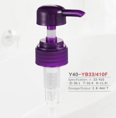 China 33/410 shampoo bottle pumps  bathroom soap plastic pumps gel dispenser pumps for sale