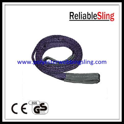 China 1Ton Slinger van de polyester de Vlakke Singelband voor het Opheffen, Oog en Oogslinger Te koop