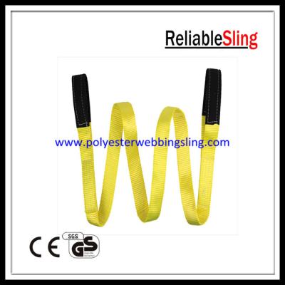 China 1 ton - de polyester opheffende slingers van het 25 Ton Vlakke oog, de dubbele slinger van de vouw duplexsingelband Te koop