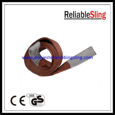 China 100% vlakke de singelbandslinger/riem van Polyestergarens 6 Ton 8 ton 10 Ton Te koop
