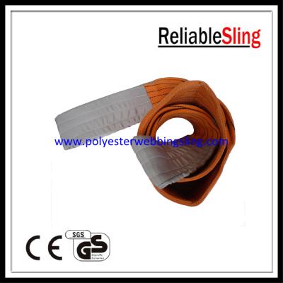 China Dubbele Vouw 10 Ton vlak polyester geweven singelband slinger/het opheffen Webslingers Te koop